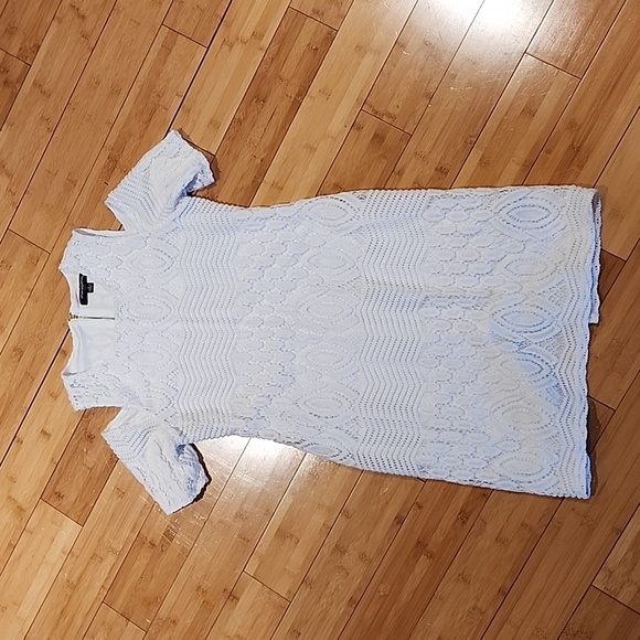 Sharagano | Dresses | Sharagano White Dress | Poshmark